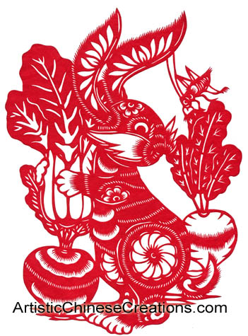 Chinese Zodiac Paper Cuts - Rabbit, Chinese Paper Cut