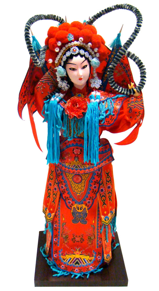 Collectible Chinese Doll - Chinese Opera Doll / Mu Guiying, Asian Crafts