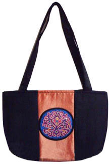 Embroidered Chinese Silk Bag, Silk Handbags, Silk Purses