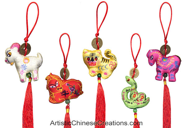 Embroidered Chinese Zodiac Ornaments, Embroidered Chinese Crafts ...