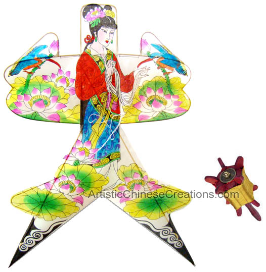 Traditional Chinese Kite - Chinese Beauty, Hand-Made Asian Kites