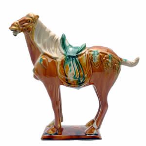 Tri-Color Tang Pottery - Horse, Chinese Pottery, Chinese Ceramic, Tang ...