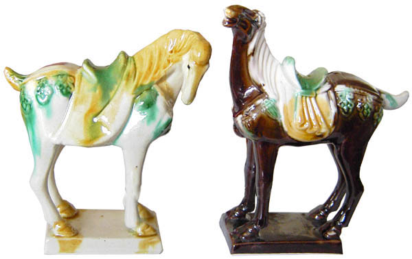 Tri-Color Tang Pottery - Horses #6, Oriental Pottery, Tang Horses, Tri ...