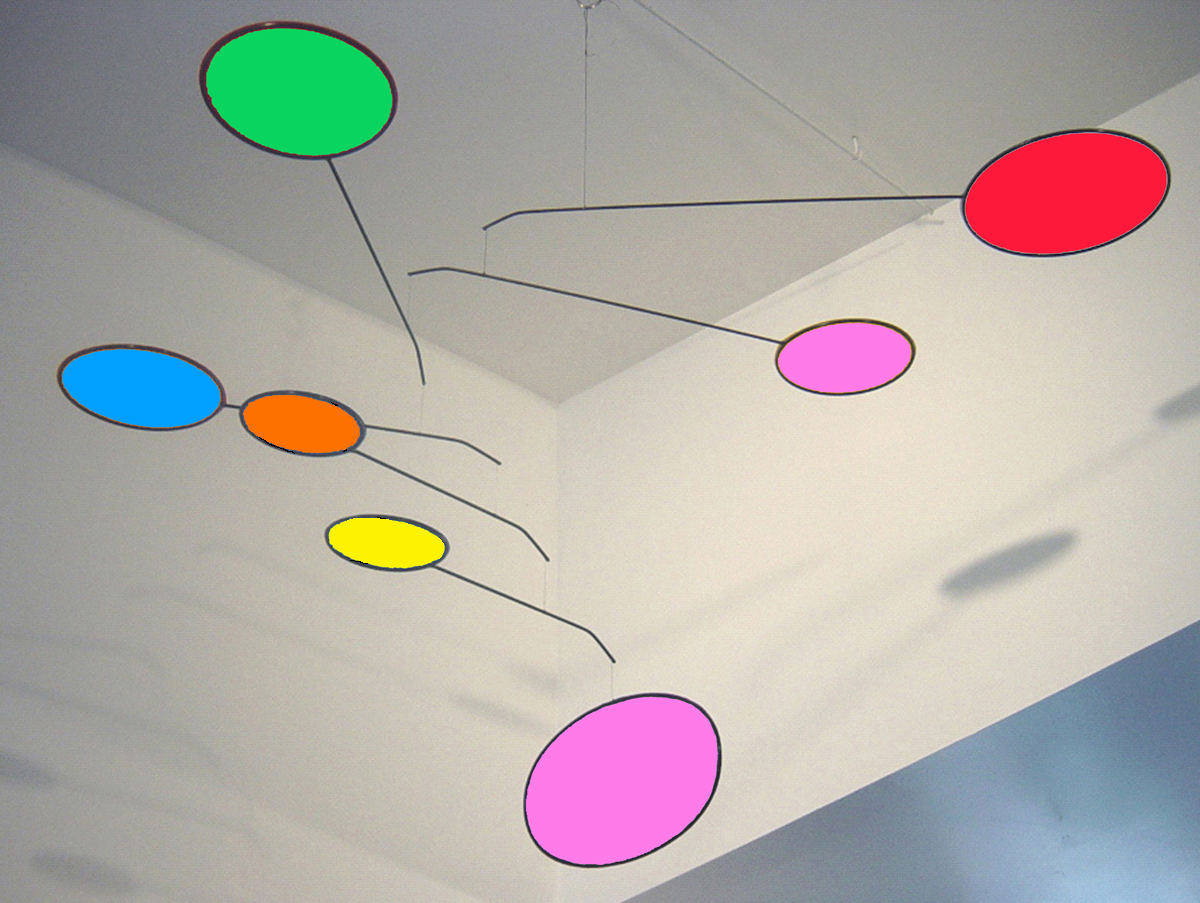 hanging modern mobiles by joel hotchkiss metal art lumen flora fabric