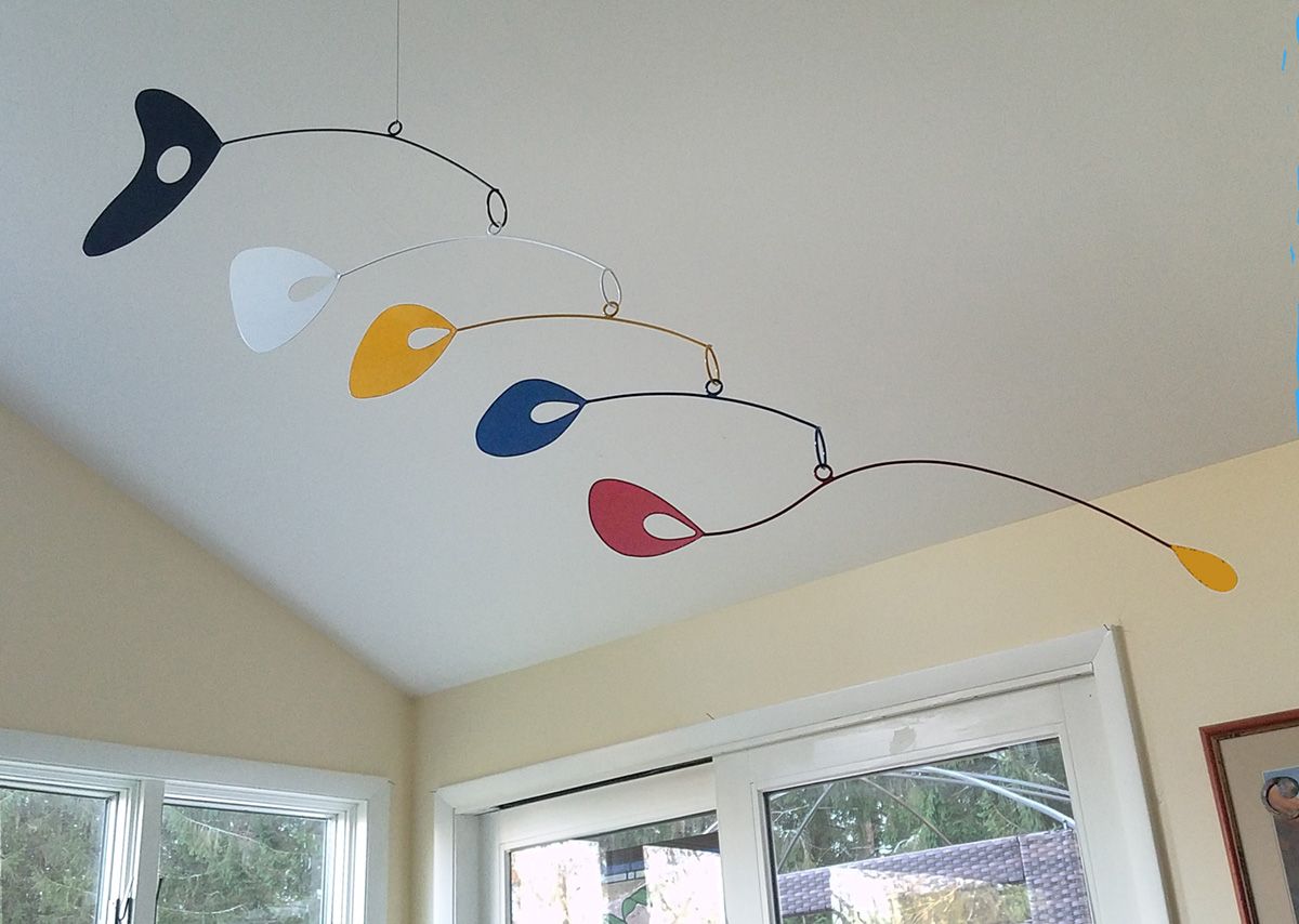 hanging mobiles by joel hotchkiss shadow modern colors art mobile