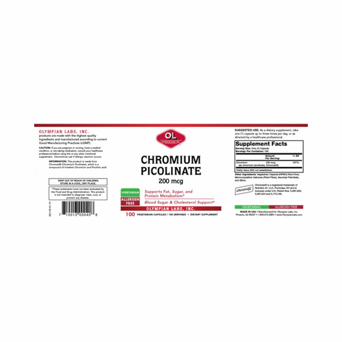 Chromium Picolinate Chromax 200 Mcg | Austin Medical