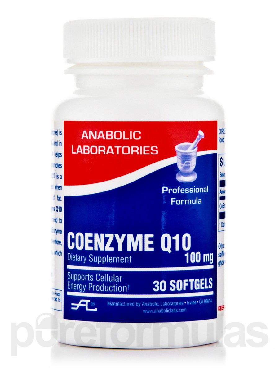 Coenzyme Q10 - 100 Mg. 30 C By Anabolic Labs | Austin Medical
