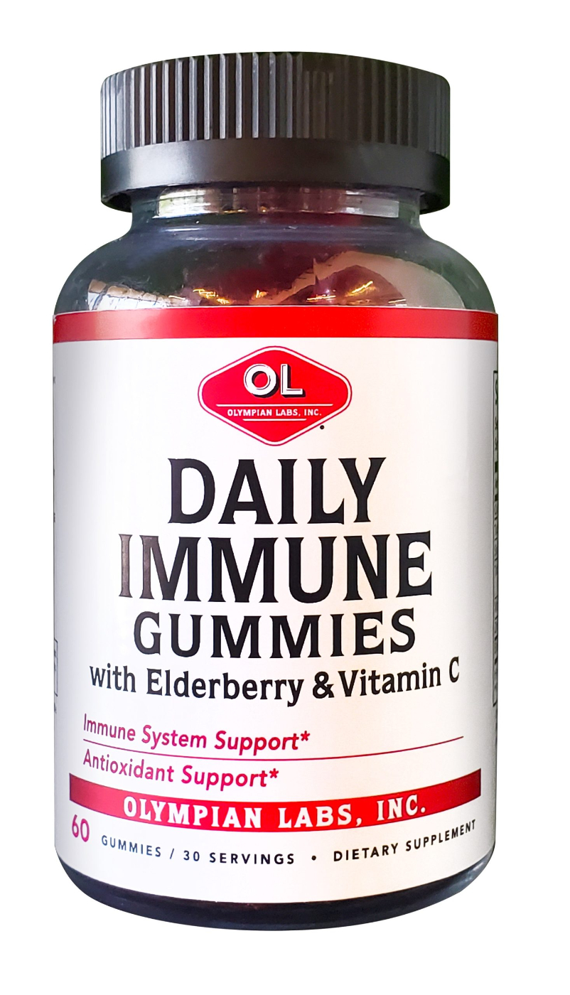 Daily Immune Gummies With Elderberry & Vitamin C 60 Gummies by Olympia ...