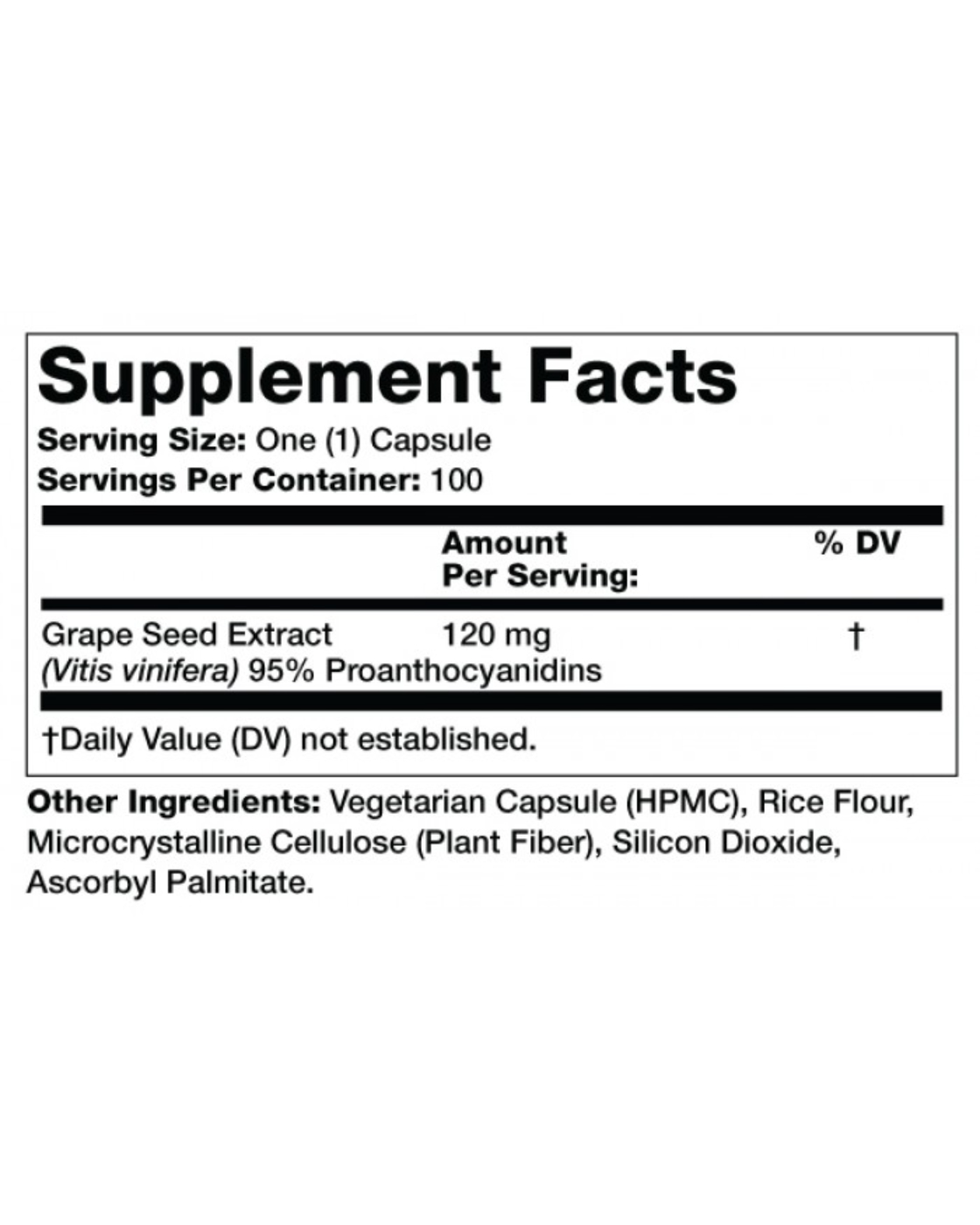 Grape Seed Extract 120 Mg | Austin Medical