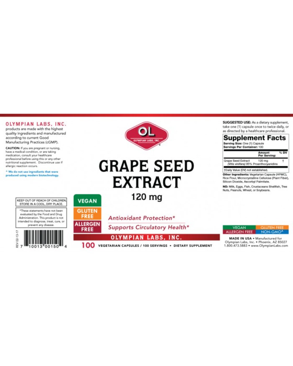 Grape Seed Extract 120 Mg | Austin Medical