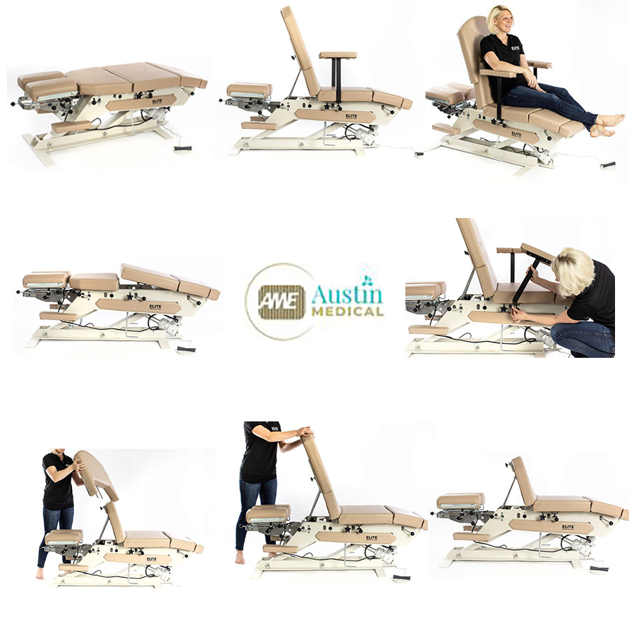Hybrid Adjusting Chiropractic Table By Elite Tables | Austin Medical