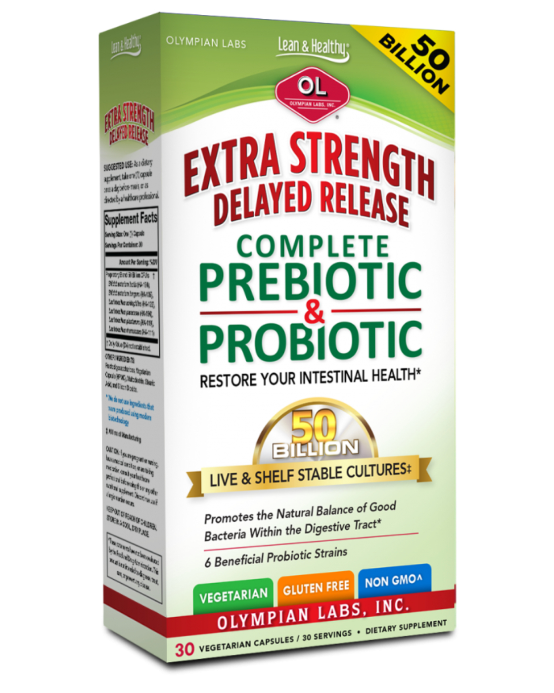 Pre/Probiotic, Extra Strength 30 C by Olympia Labs | Austin Medical