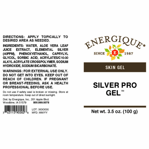 Silver Pro Gel (3.5 Oz) Pump By Energique | Austin Medical