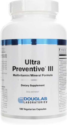 Ultra Preventive III Multivitamin-Mineral (180 Capsules) By Douglas ...