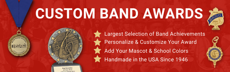 Band Awards, Pins & Medals - Customized For Your School