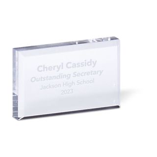 Beveled Acrylic Paperweight