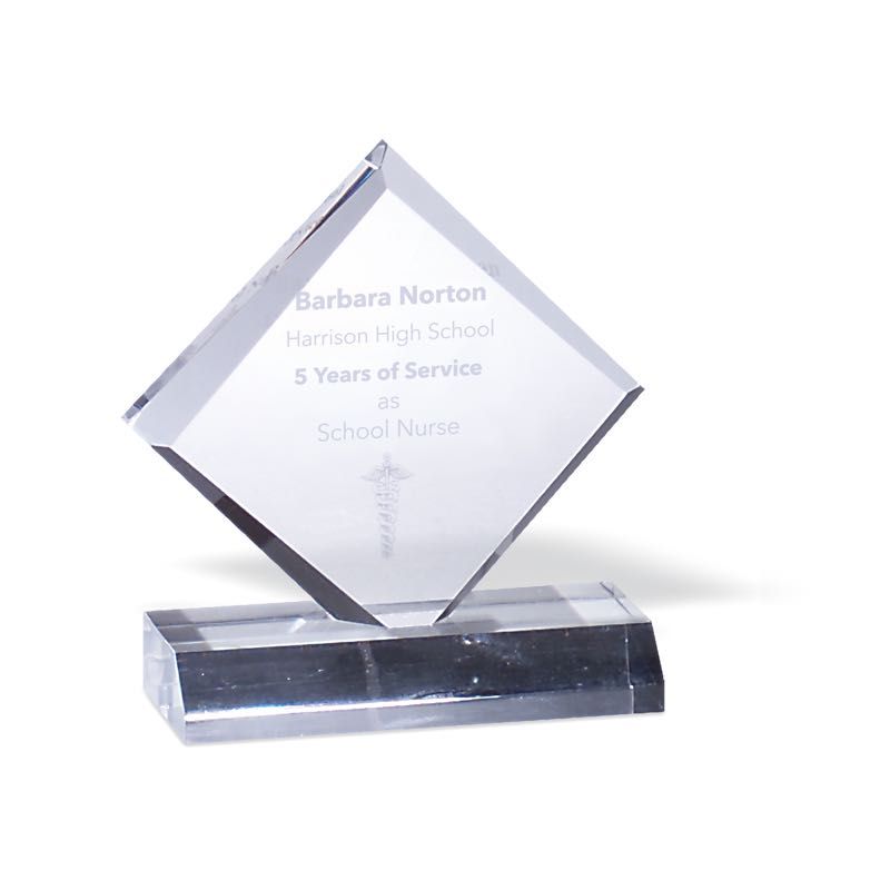 Diamond Jewel Bevel Acrylic Award