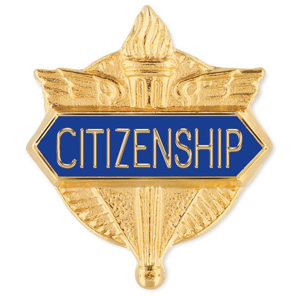 No. 1 Citizenship Pin - Quantity Priced Group Recognition