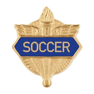 No. 1 Soccer Pin