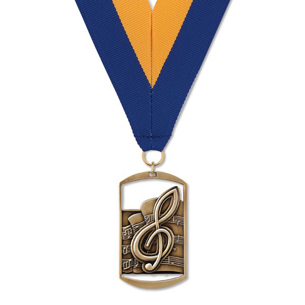 No. 10453 Music Dog Tag Medallion