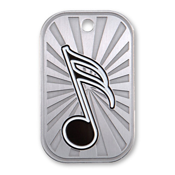 No. 10552 Music Dog Tag