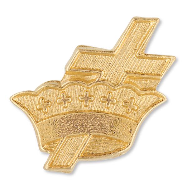 No. 127 Cross & Crown Pin