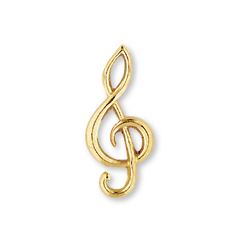 No. 207 Music Treble Clef Pin