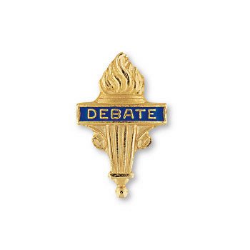 "No. 430 Debate Pin - Lapel Pin | Award Emblem"