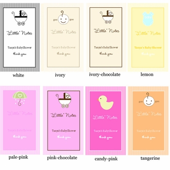 baby shower favor personalized notebook