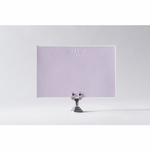lilac monogram note cards