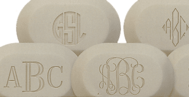 monogrammed luxury soap boxed set (set of 6)