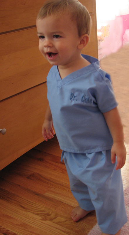 personalized baby scrubs featured at babybox.com