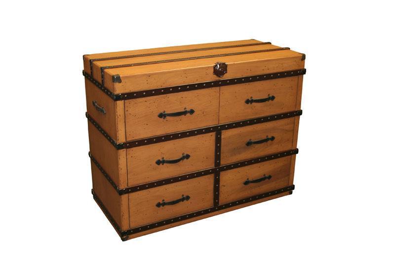 steamer trunk dresser