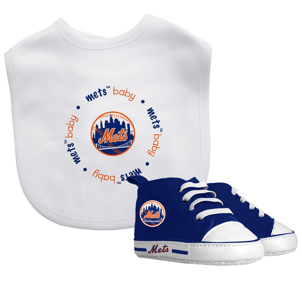 New York Mets MLB Baby Fanatic 2 Piece Unisex Gift Set