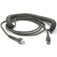 Zebra CBA-U32-C09ZAR Shielded USB Cable Series A Connector 9' Coiled