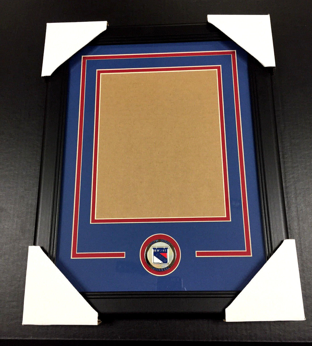 NEW YORK RANGERS Medallion Frame Kit 8x10 Photo Double Mat VERTICAL