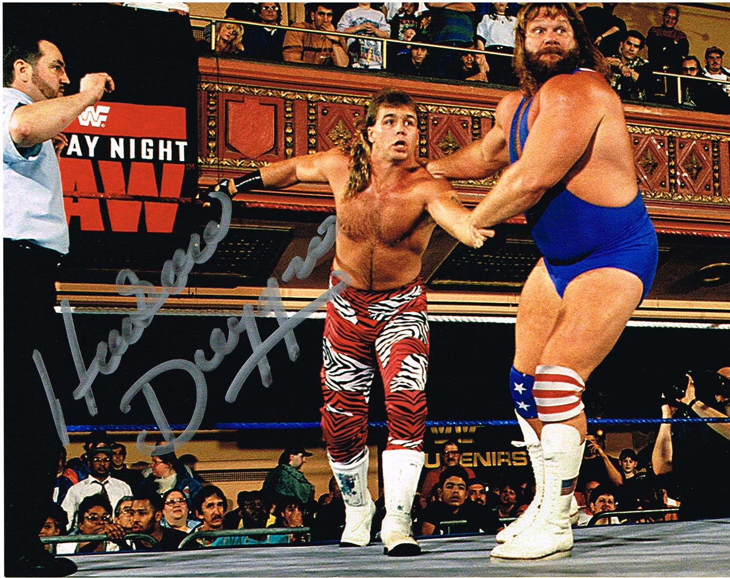 WWE WWF HACKSAW JIM DUGGAN AUTOGRAPHED 8X10 PHOTO SIGNED AUTOGRAPH RAW ...
