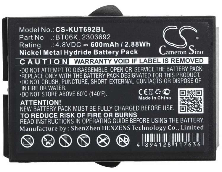 IKUSI 2303692, BT06K Crane Remote Control Battery For 2303692, ATEX ...