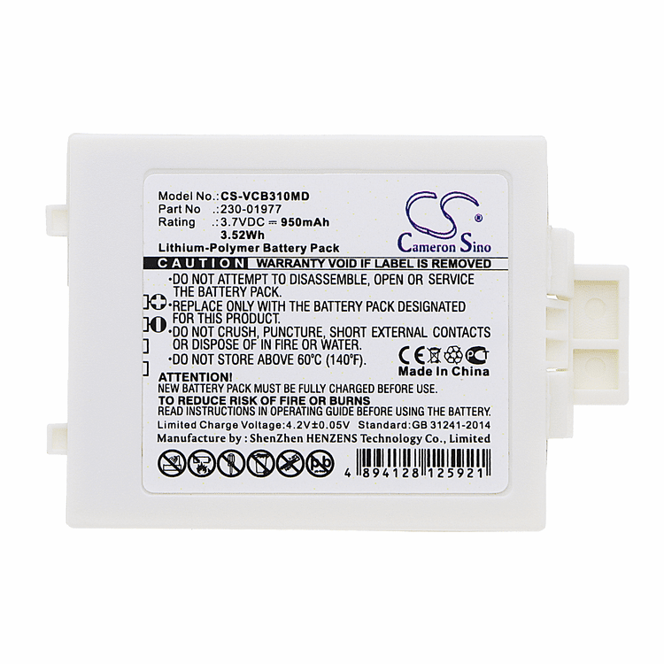 Vocera 230-01977 Medical Equipment Battery For B3000E, B3000N ...