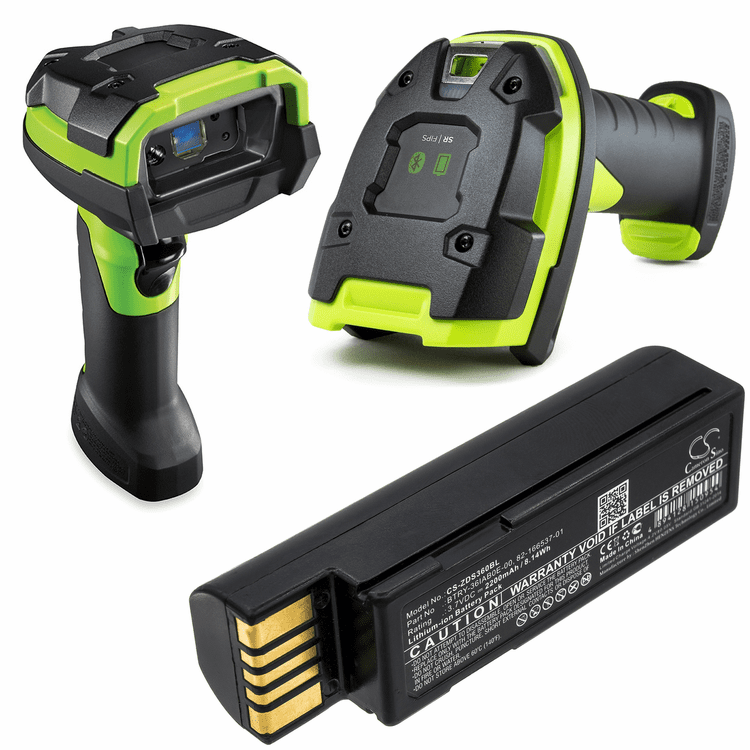 Zebra 82-166537-01, BTRY-36IAB0E-00 Barcode Scanner Battery For DS3600 ...