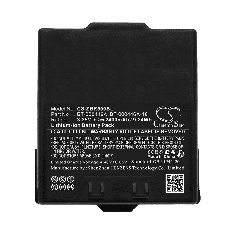 Zebra BT-000446A, BT-000446A-18 Barcode Scanner Battery For WR50, WS50 ...