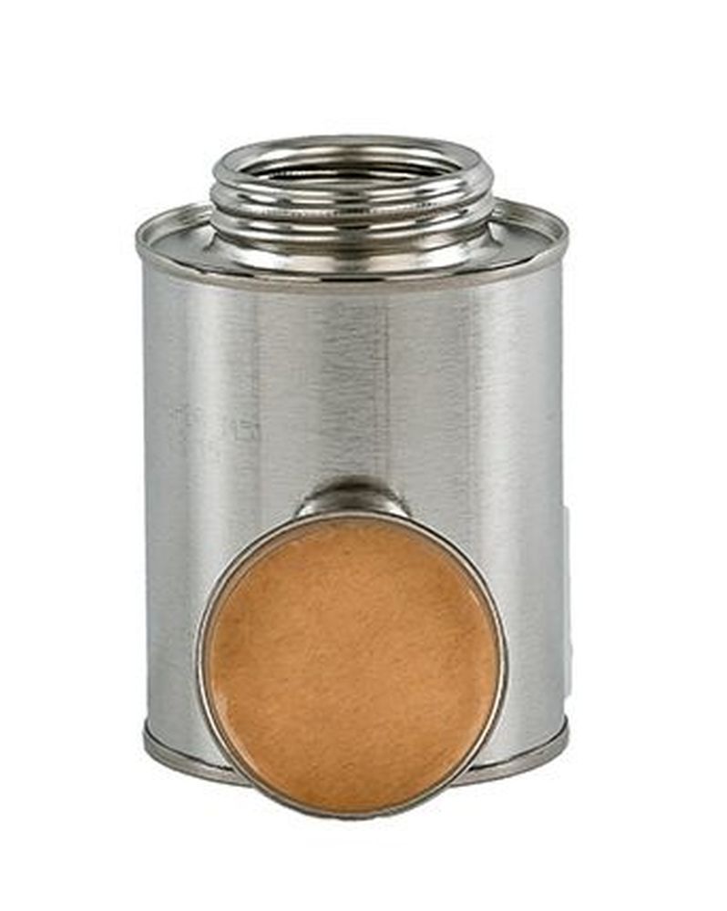 1/2 Pint | 8oz Round Steel Tin Coated Metal Cans & Flat Utility Screw ...