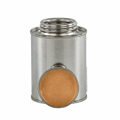 1/2 Pint | 8oz Round Steel Tin Coated Metal Cans & Flat Utility Screw ...