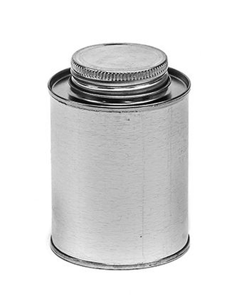 1/2 Pint | 8oz Round Steel Tin Coated Metal Cans & Flat Utility Screw ...