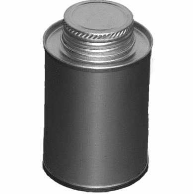 1/4 Pint | 4oz Round Steel Tin Coated Metal Cans & Flat Utility Screw ...