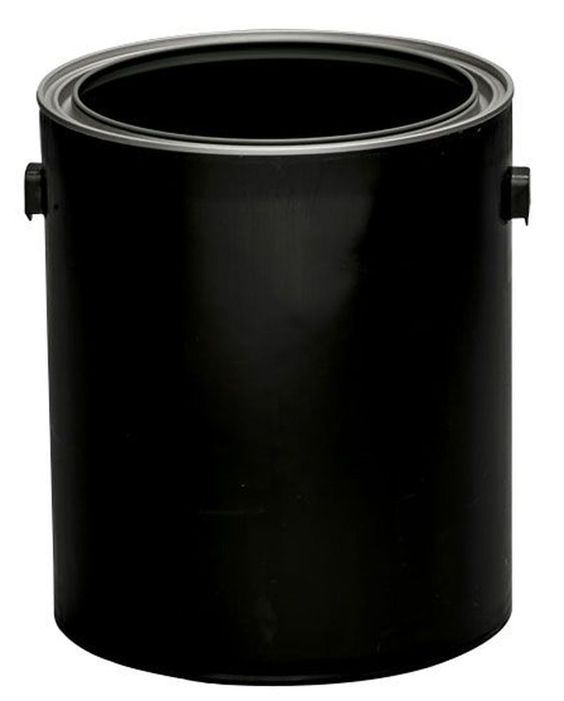 1 Gallon Black plastic paint can, with ears, 10 Case Pack