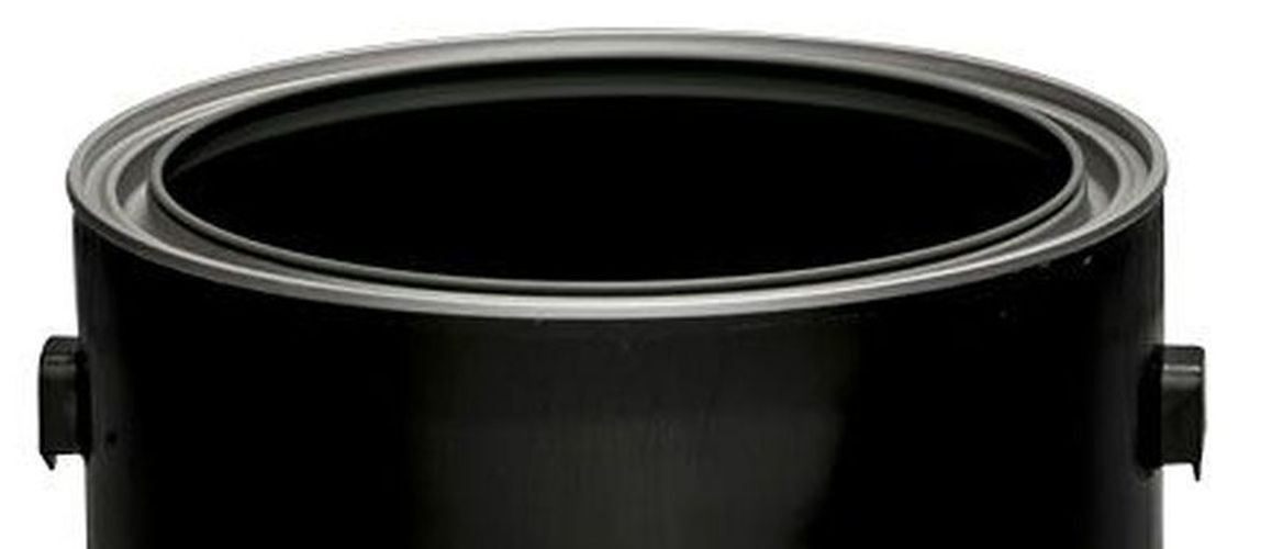1 Gallon Black plastic paint can, with ears, 10 Case Pack