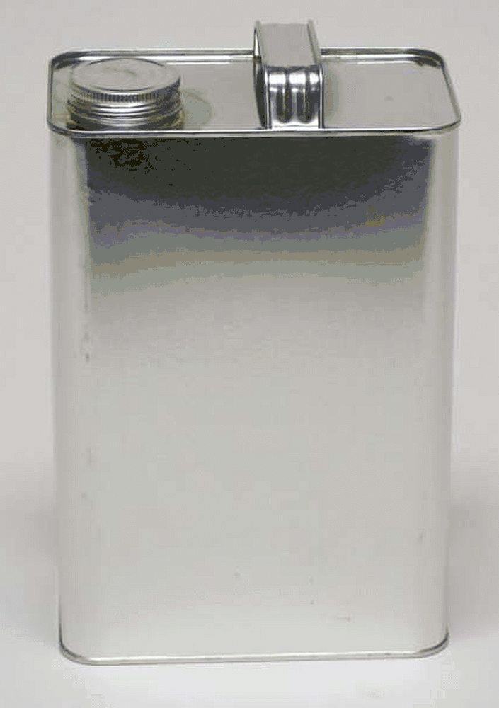 1 Gallon F-style Oblong Screw-Top Metal Can,1 3/4" Neck,10 Pack
