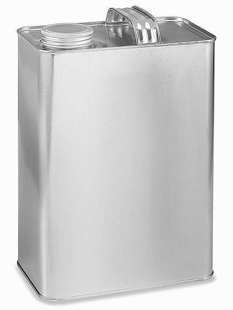 1 Gallon F-style Oblong Screw-Top Metal Cans 1 1/4" Alpha Neck| 10 Pack