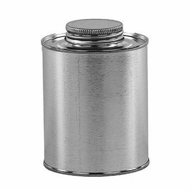 1 Pint | 16oz | Round Steel Tin Coated Metal Cans & Flat Utility Screw ...